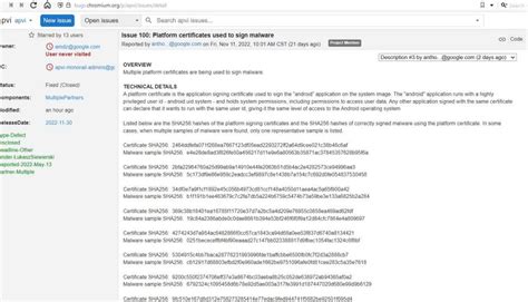 bad news the platform certificates of many phone manufactures have