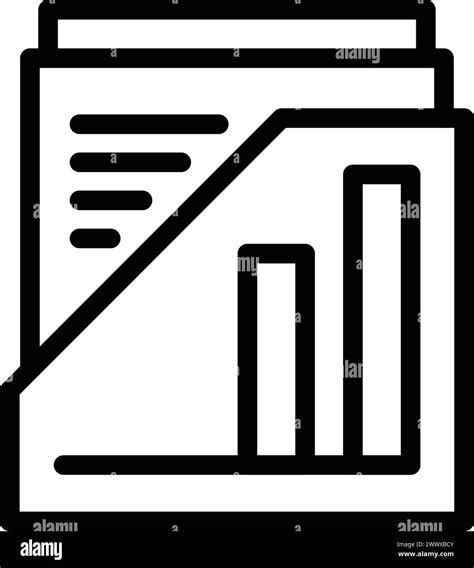 Durable Paper Tray Icon Outline Vector Cabinet Document Shelf Archive