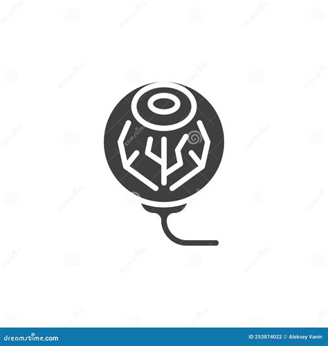 Halloween Eyeball Vector Icon Stock Vector Illustration Of Filled