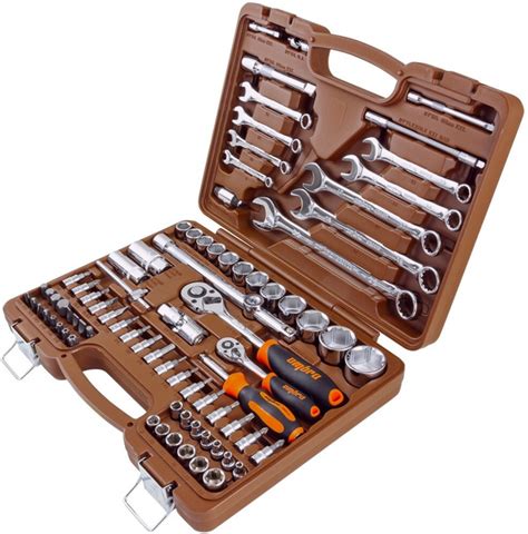 Набор инструмента универсальный 1/4", 1/2"DR, 82 предмета OMBRA ...