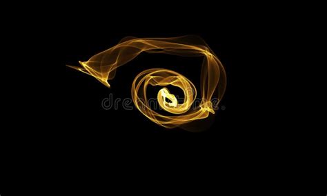 Colored Light Energy Streak On Black Background Stock Illustration