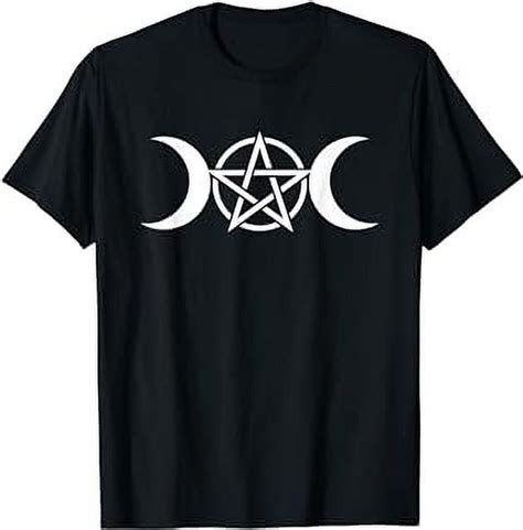 Triple Moon Goddess Pentacle Pagan Wiccan T Shirt