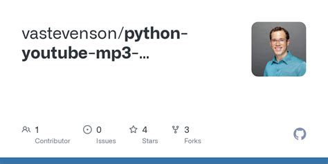 GitHub Vastevenson Python Youtube Mp3 Downloader