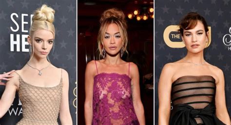 Rita Ora Lily James und Anya Taylor Joy sorgen dafür dass das Naked Dress auch angesagt ist