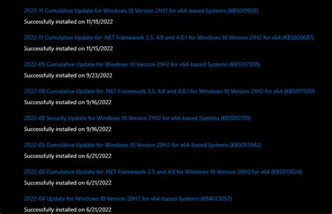 Windows Updae Error Windows 10 Version 21h2 Kb5019959 Error