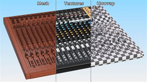 Analog Mixer Recorder 3d Model 49 3ds Blend C4d Fbx Max Ma