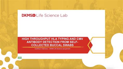 High Throughput Hla Typing And Cmv Antibody Detection From Self Collected Buccal Swabs Copan