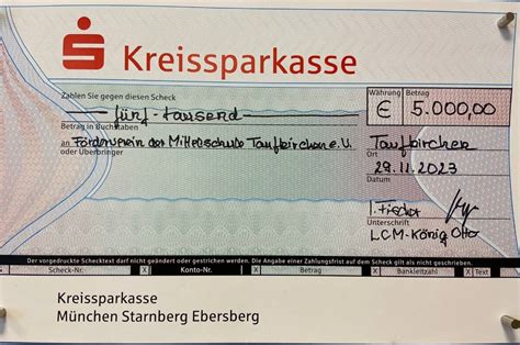Lions Club Ottobrunn spendet für unseren Förderverein Aktuelles