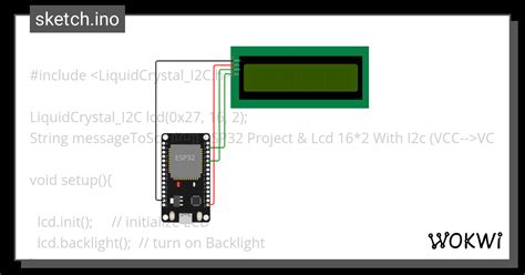ESP Project Lcd With I C Wokwi ESP STM Arduino Simulator ESP Project Lcd With I C Wokwi ESP STM Arduino Simulator