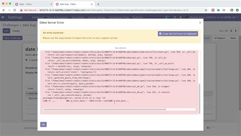 120 Gamification Start Challenge Bug · Issue 28773 · Odooodoo · Github