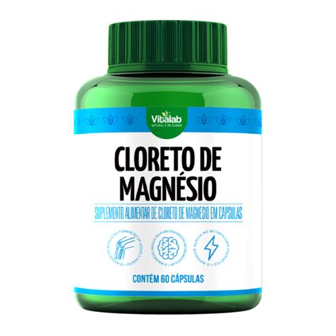 Cloreto De Magnésio Comum 60 Caps Vitalab Natural é Se Cuidar
