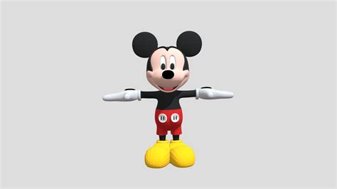 Mickey Mouse Clubhouse T Pose Download Free 3d Model By Pringly Fun