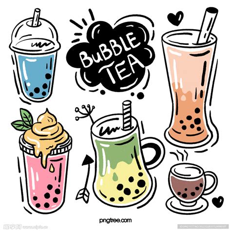奶茶珍珠可爱杯子手绘设计图 传统文化 文化艺术 设计图库 昵图网
