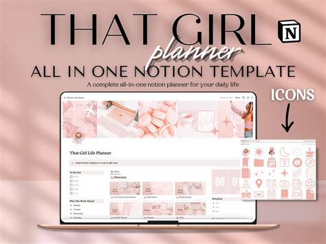 Plr Notion Template 2024 Aesthetic Planner Daily Notion Planner Notion Life Template Digital
