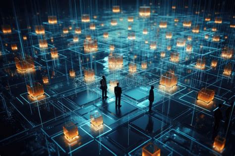 Shot Of Man Walking Data Center Database Data Storage Backup Cyber