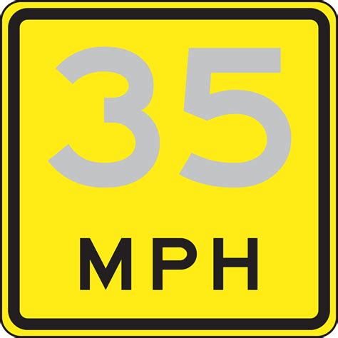 Mph Speed Limit Sign Frr509