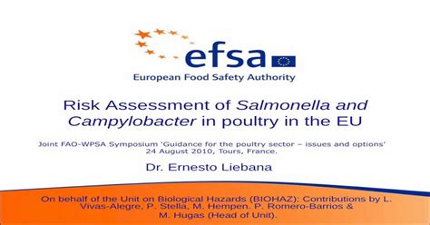 Pdf Risk Assessment Of Salmonella And Campylobacter In · Pdf Fileqmras Salmonella In Poultry