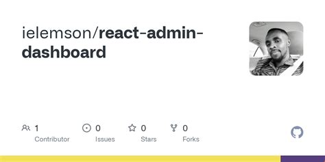 GitHub Ielemson React Admin Dashboard