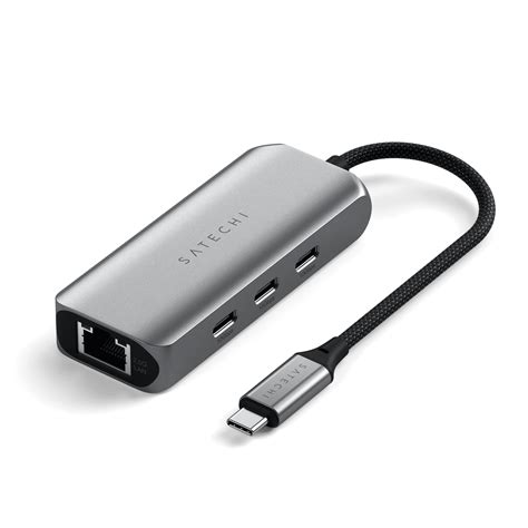 4 In 1 Usb C Hub With 25 Gigabit Ethernet Satechi Apple And Pc