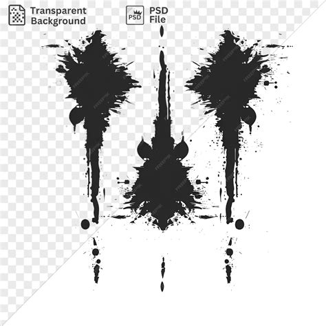 Premium Psd Ink Blot Patterns Vector Symbol Rorschach Black And White
