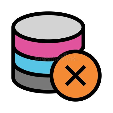 Database Delete Stock Illustrations 1 084 Database Delete Stock