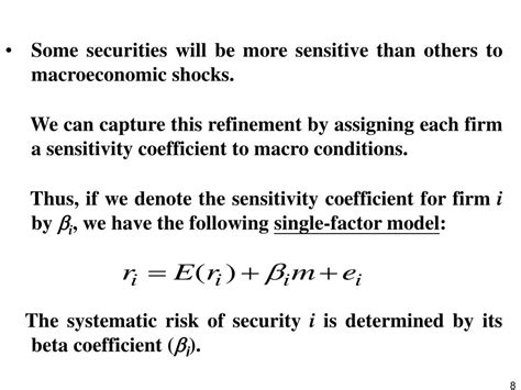 ppt a single factor security market the single index model estimating