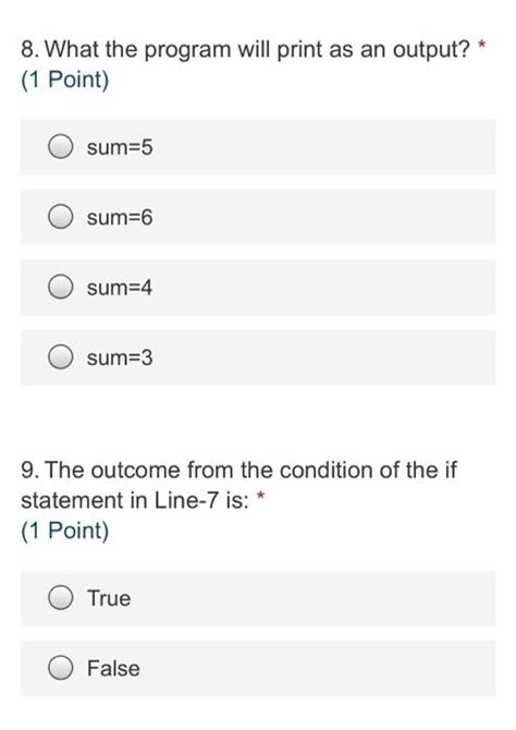 Solved For The Following C Program Answer The Questions