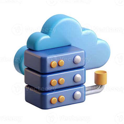 serene modern 3d rendering of a server rack data center cloud