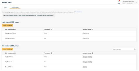 Configure SSO Access For Main And Sub Accounts Logz Io Docs