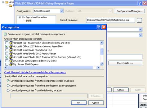 Deploying A Visio Or VSTO Add In With Visual Studio BVisual
