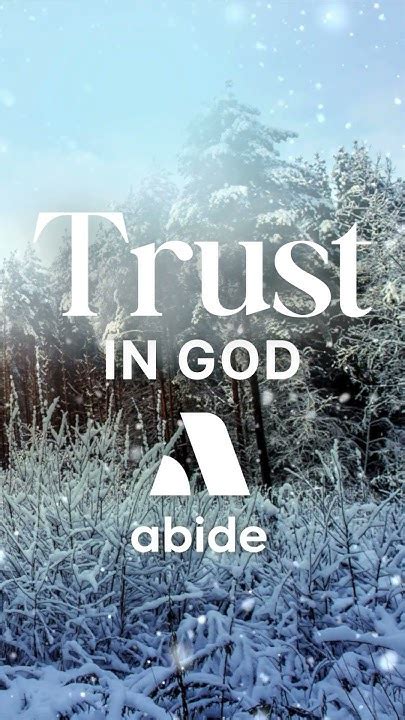 Find Peace With Abide Trusting God Meditation Youtube
