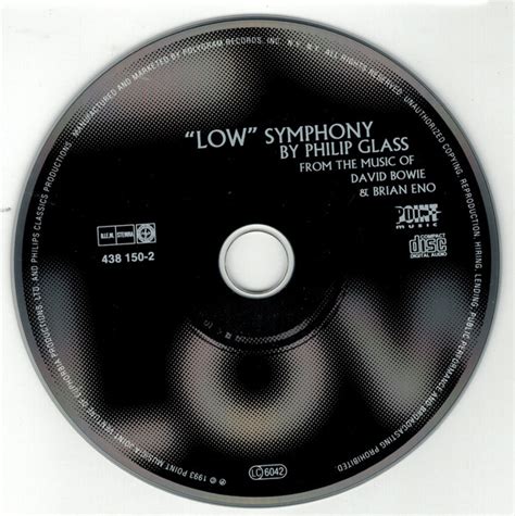 Philip Glass Low Symphony From The Music Of David Bowie And Brian Eno