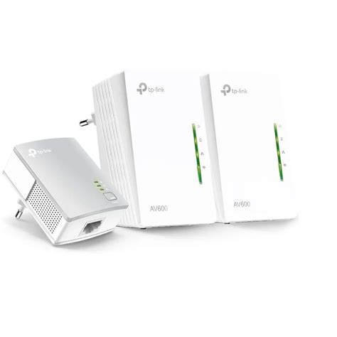 TP Link TL WPA4220T Kit AV600 Powerline Wi Fi 3 Pack Kit 300Mbps Wi Fi