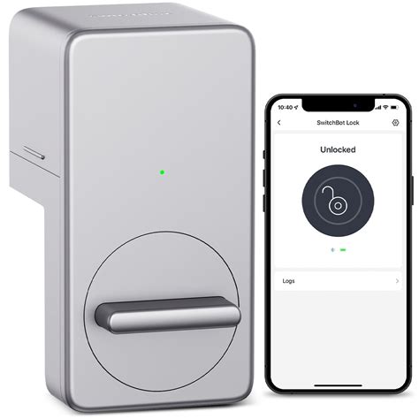 Switchbot Smart Lock Smart Bluetooth Deadbolt For Front Door Silver