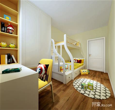 72㎡两居室儿童房装修效果图 齐家网装修效果图