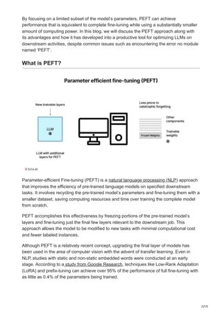 Parameter Efficient Fine Tuning Explained In Detail Pdf