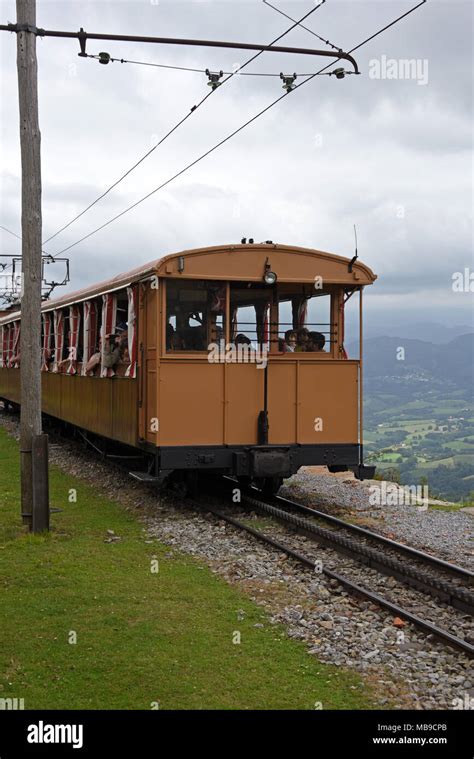 Le Petit Train De La Rhune Sare Pyrenees Atlantique Nouvelle Aquitaine France Europe Stock