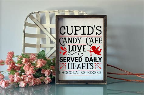 Cupids Candy Cafe Love Served Daily Hearts Svg Design So Fontsy