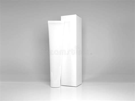 Toothpaste Packaging 3d Illustration Mockup Scene Stock Illustration