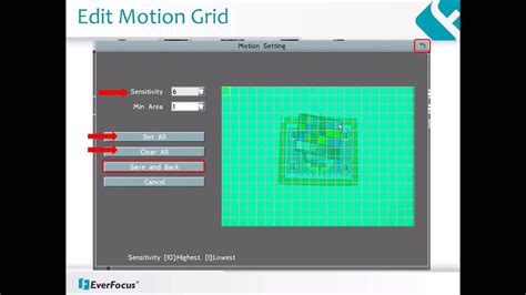 Motion Recording Setup On EverFocus ECORHD ECOR960 DVRs YouTube