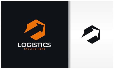 Premium Vector Delivery Box With Arrow Logo