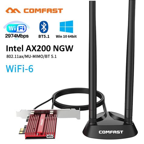 Wifi 6 3000mbps Intel Ax200 Bluetooth 5 1 Pcie Ada Vicedeal