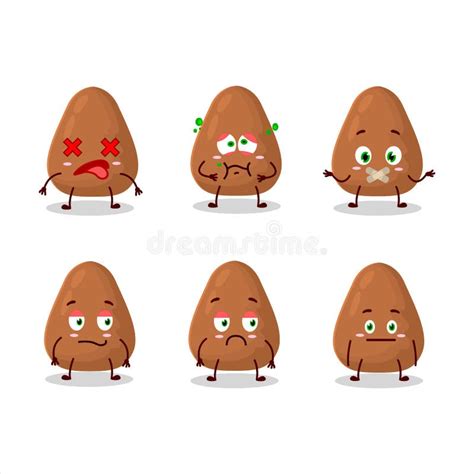 Mamey Cartoon In Character With Nope Expression Stock Vector