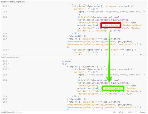 Php How To Translate Products Sorting Options Stack Overflow