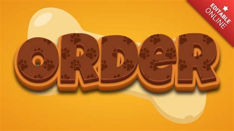 Order Text Effect Generator