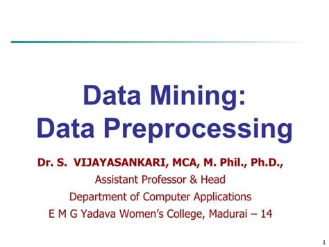 Data Preprocessing Ppt