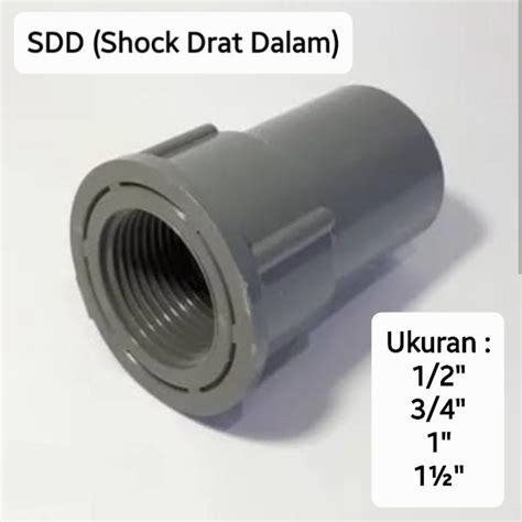 Jual Sambungan Pipa Pvc Sdd Pvc Sambungan Pipa Drat Dalam Sdd Pvc