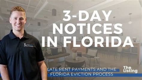 3 Day Notice To Pay Or Vacate Late Rent Payments And Florida Eviction