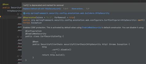 Spring Config 작성 시 Is Deprecated And Marked For Removal 오류