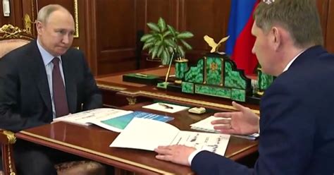 Putins First Video Appearance After The Kremlin Attack The Meeting
